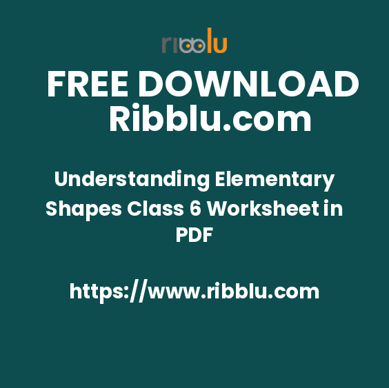 Understanding Elementary Shapes Class 6 Worksheet in PDF